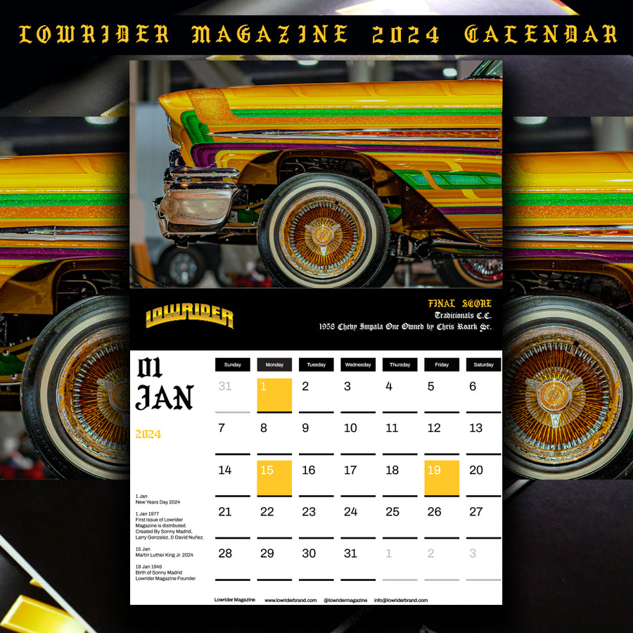 CALENDARS – Lowrider Merchandise